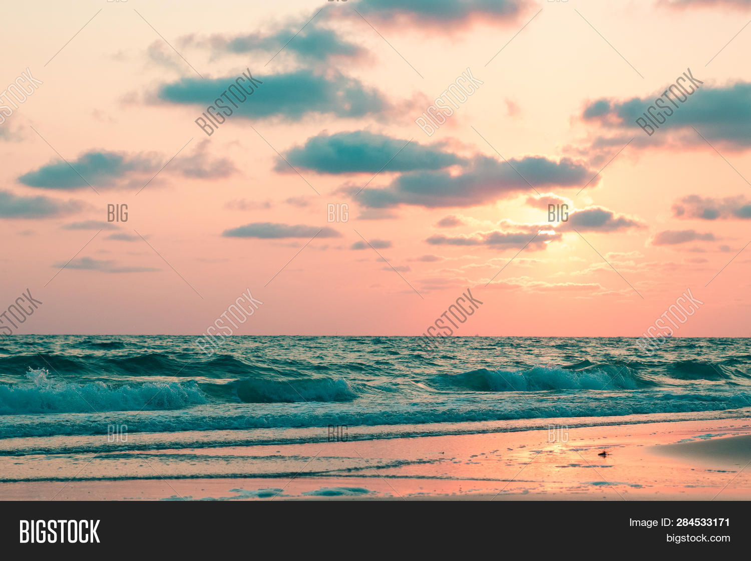 Beautiful Pink Sunset Image & Photo (Free Trial) | Bigstock