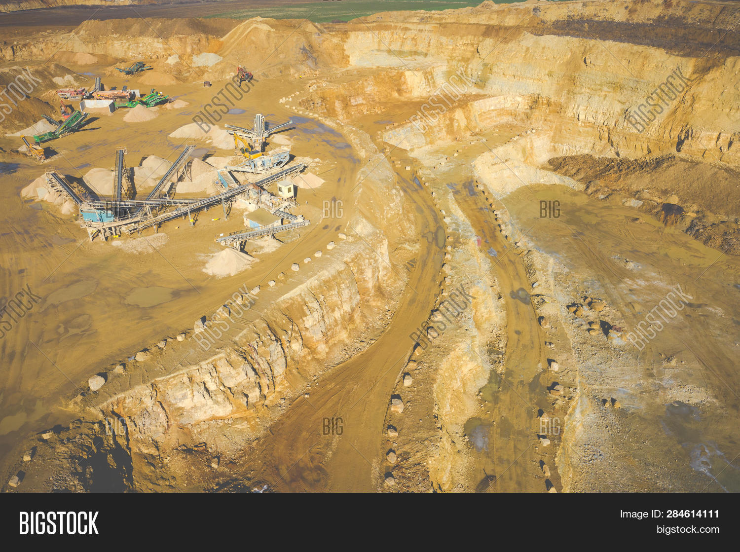 Aerial View Opencast Image & Photo (Free Trial) | Bigstock