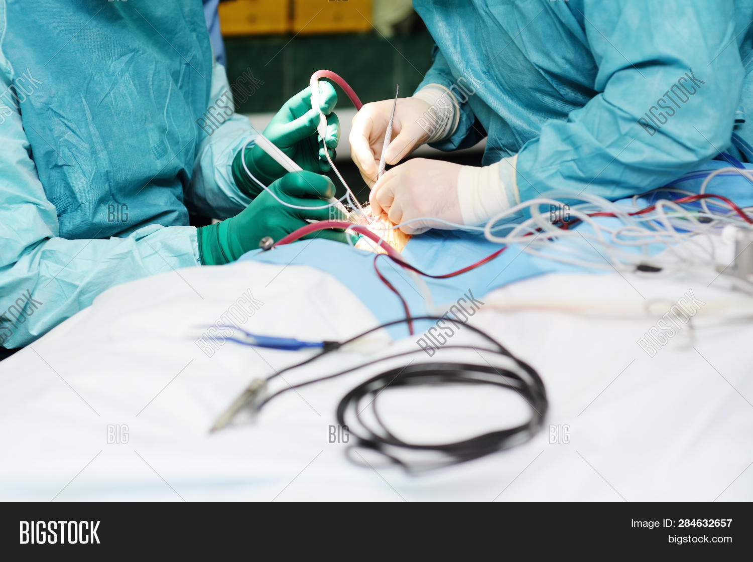 Neurosurgeons Perform Image & Photo (Free Trial) | Bigstock