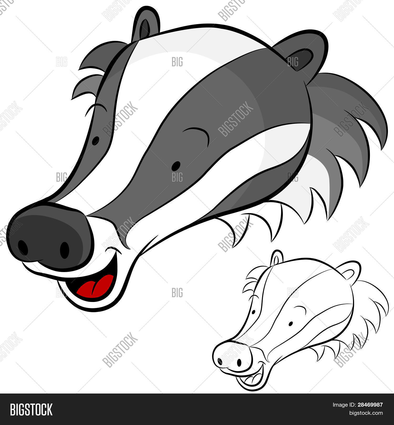 Image Cartoon Badger Image & Photo (Free Trial) | Bigstock