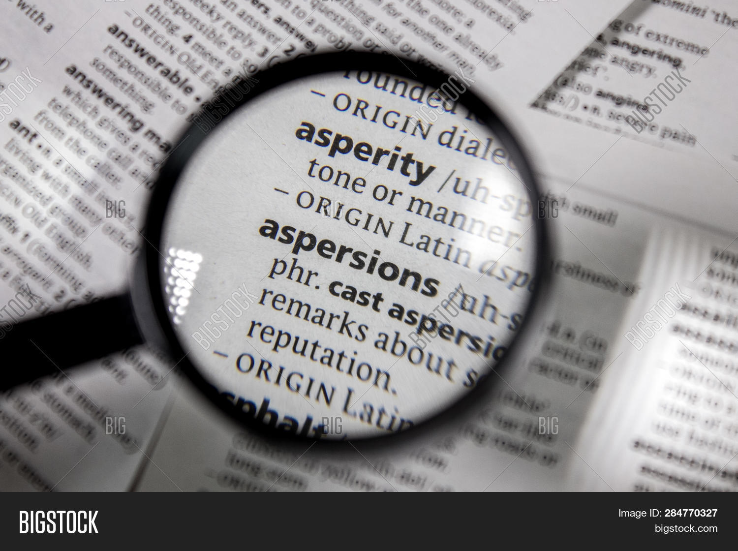 Word Phrase Aspersions Image & Photo (Free Trial) | Bigstock