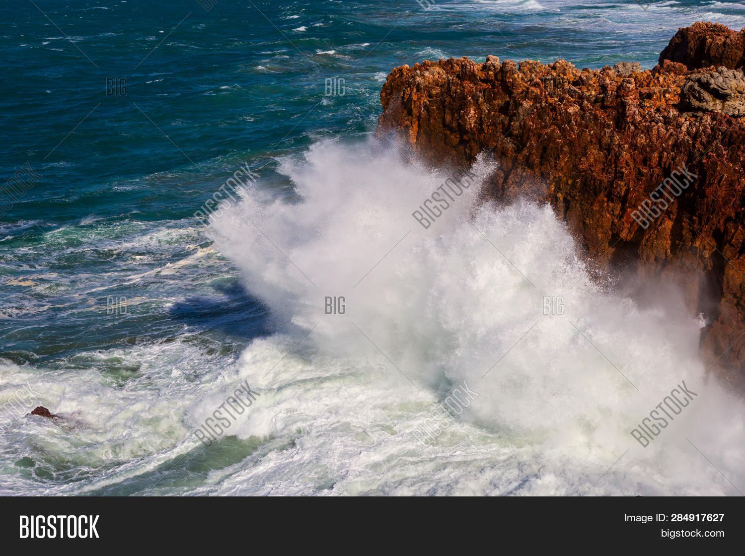Sea Waves Hitting Image & Photo (Free Trial) | Bigstock