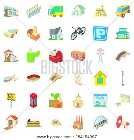 Small City Icons Set. Image & Photo (Free Trial) | Bigstock