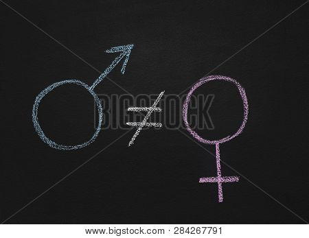 Blue Does Not Equal Sign