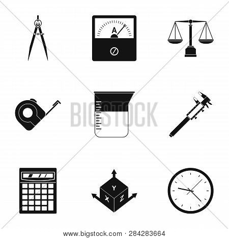 Measure Tools Icon Set Image & Photo (Free Trial) | Bigstock