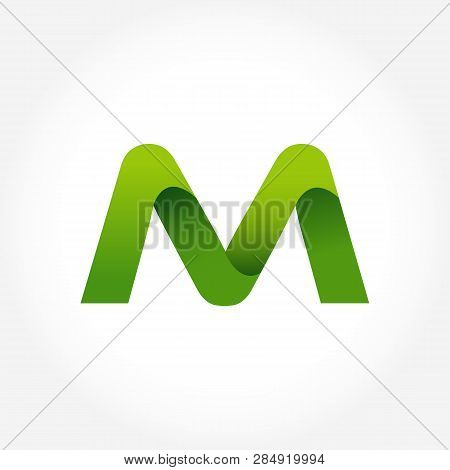 Letter M Green Logo Vector & Photo (Free Trial) | Bigstock