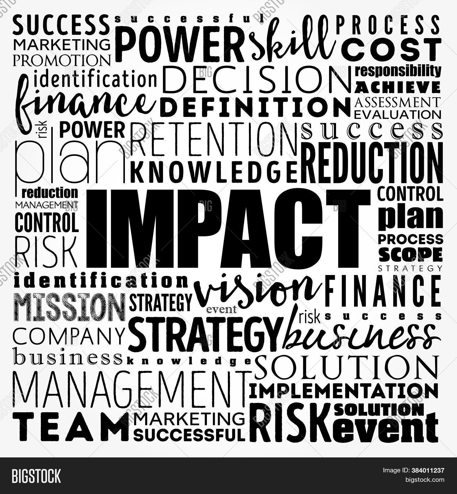 Impact Word Cloud Image & Photo (Free Trial) | Bigstock