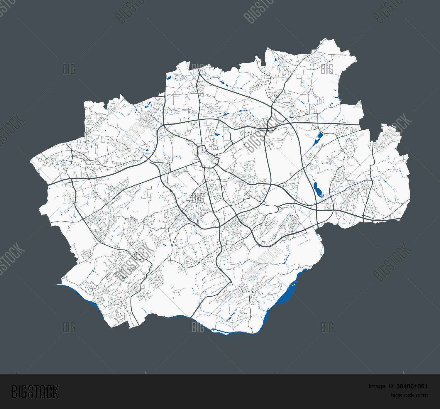 Bochum Map. Detailed Vector & Photo (Free Trial) | Bigstock