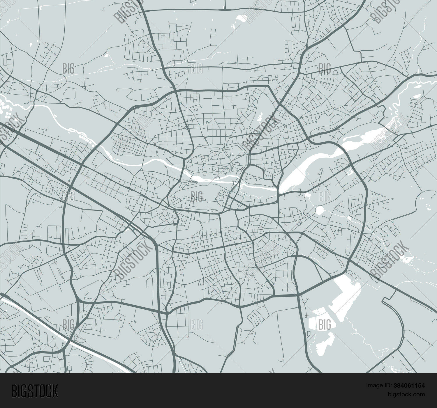 Urban City Map Vector & Photo (Free Trial) | Bigstock