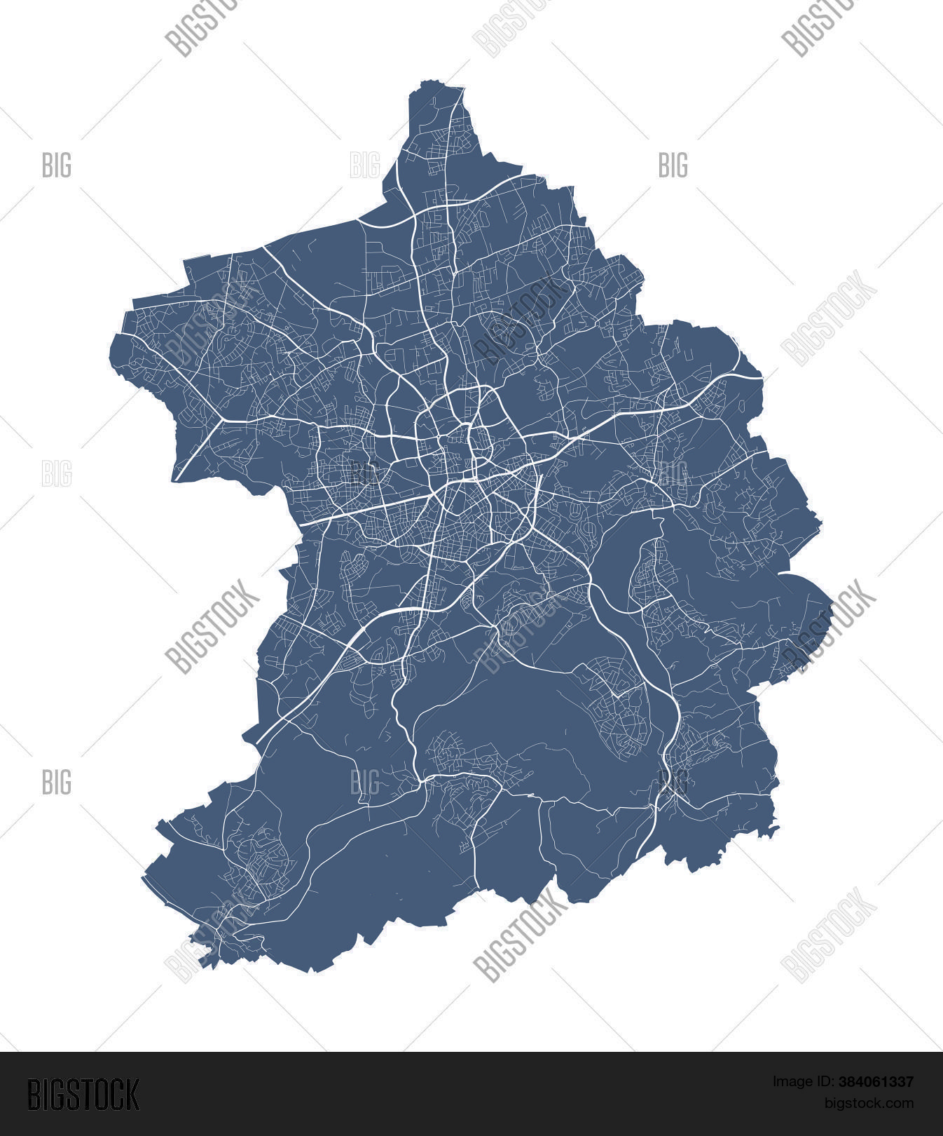 Essen Map. Detailed Vector & Photo (Free Trial) | Bigstock