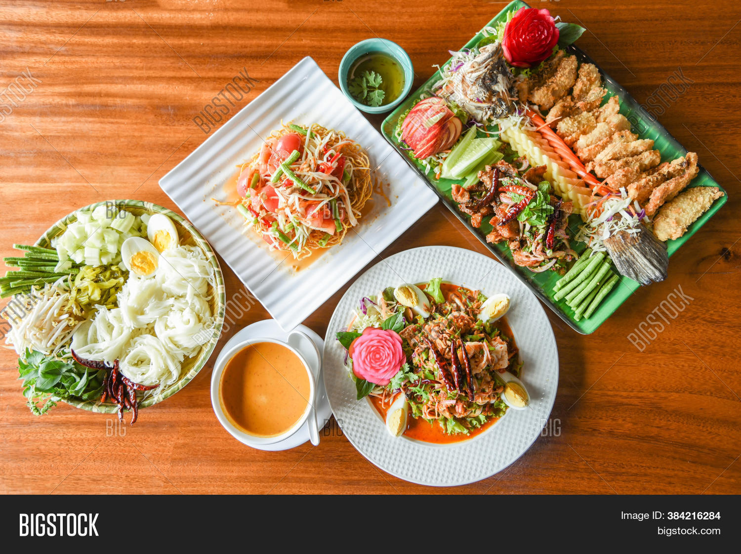 Asian Thai Food Top Image & Photo (Free Trial) | Bigstock
