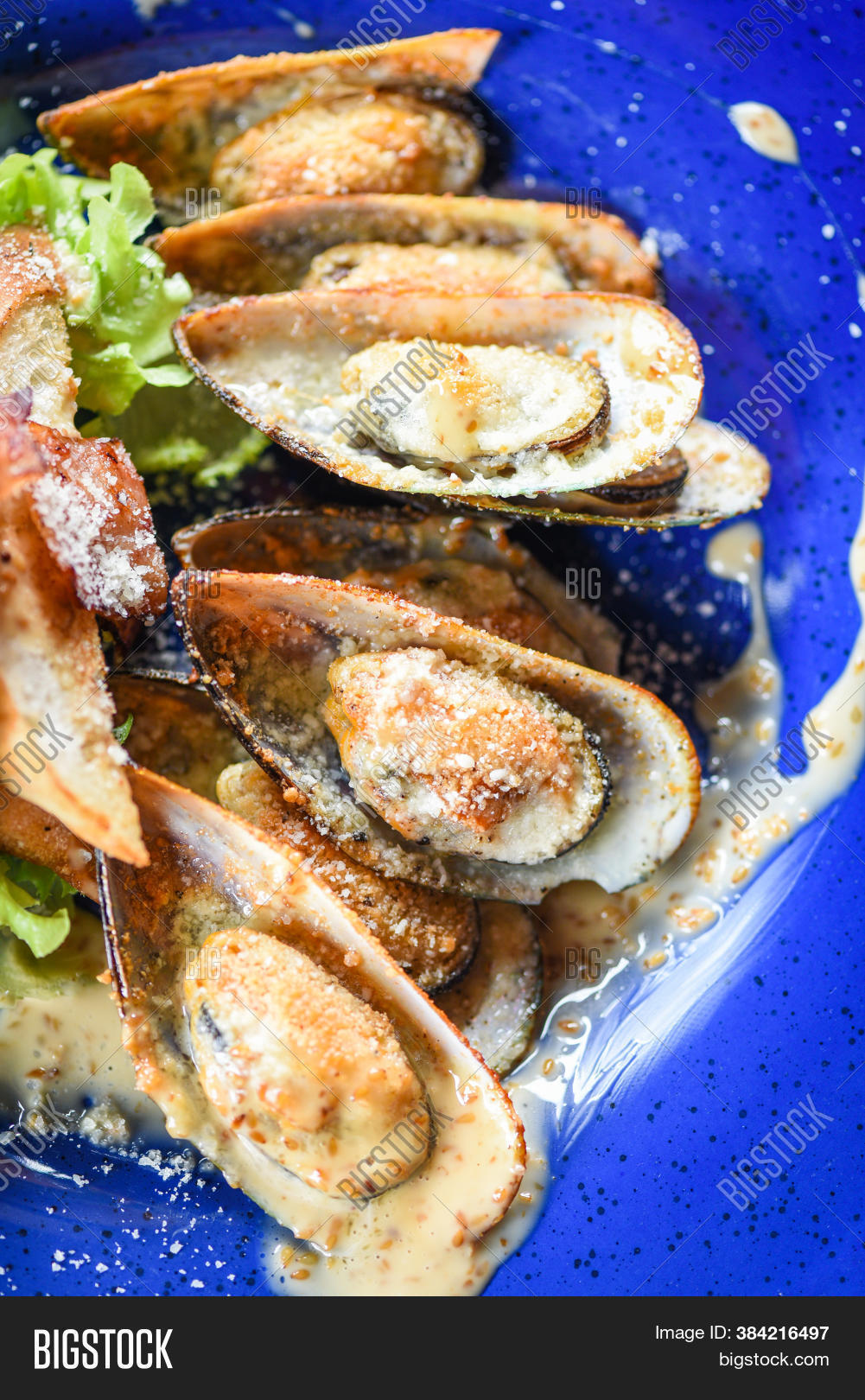 Grilled Mussel Shell Image & Photo (Free Trial) | Bigstock