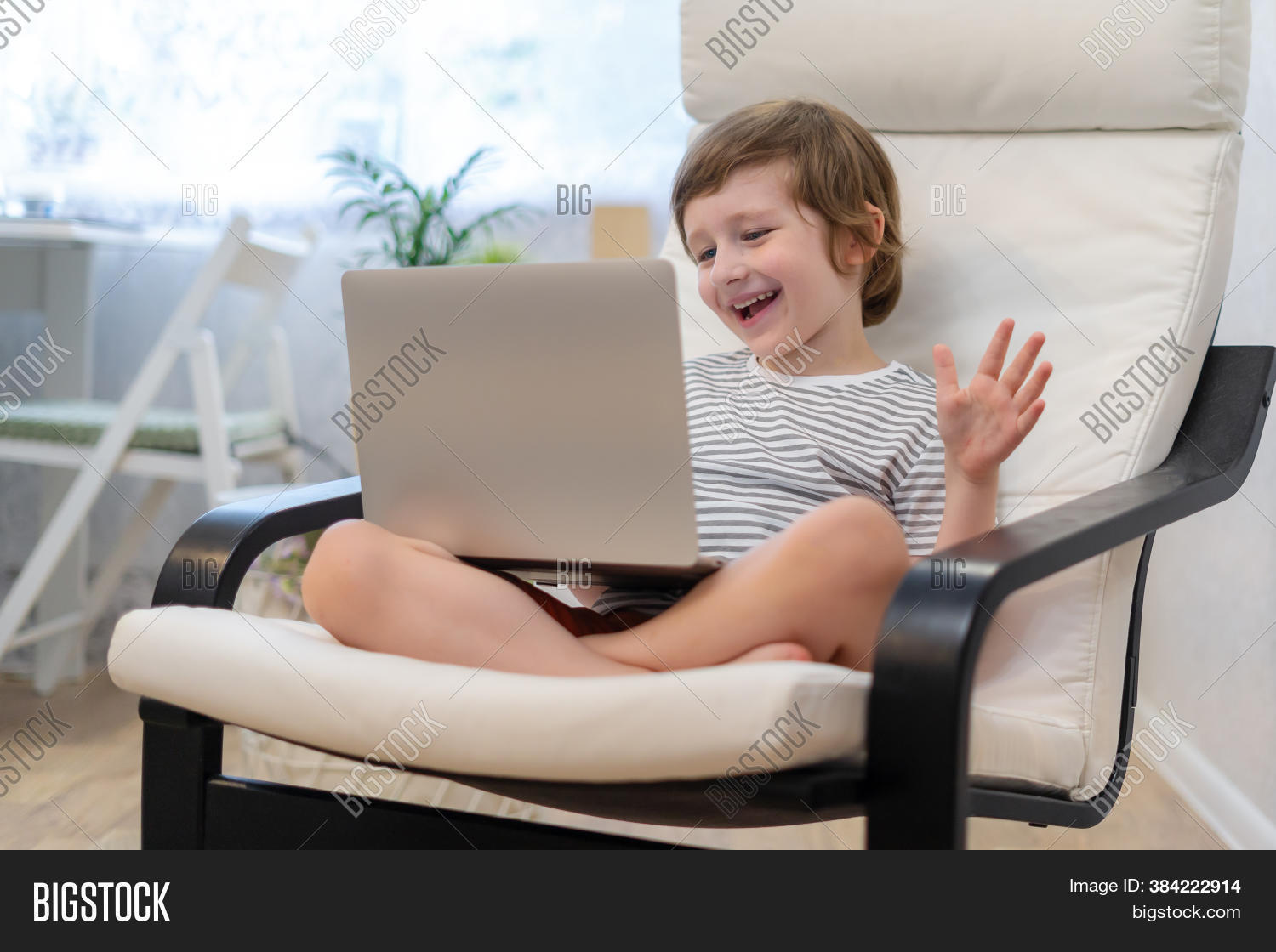 Happy Kid Boy Sit On Image & Photo (Free Trial) | Bigstock