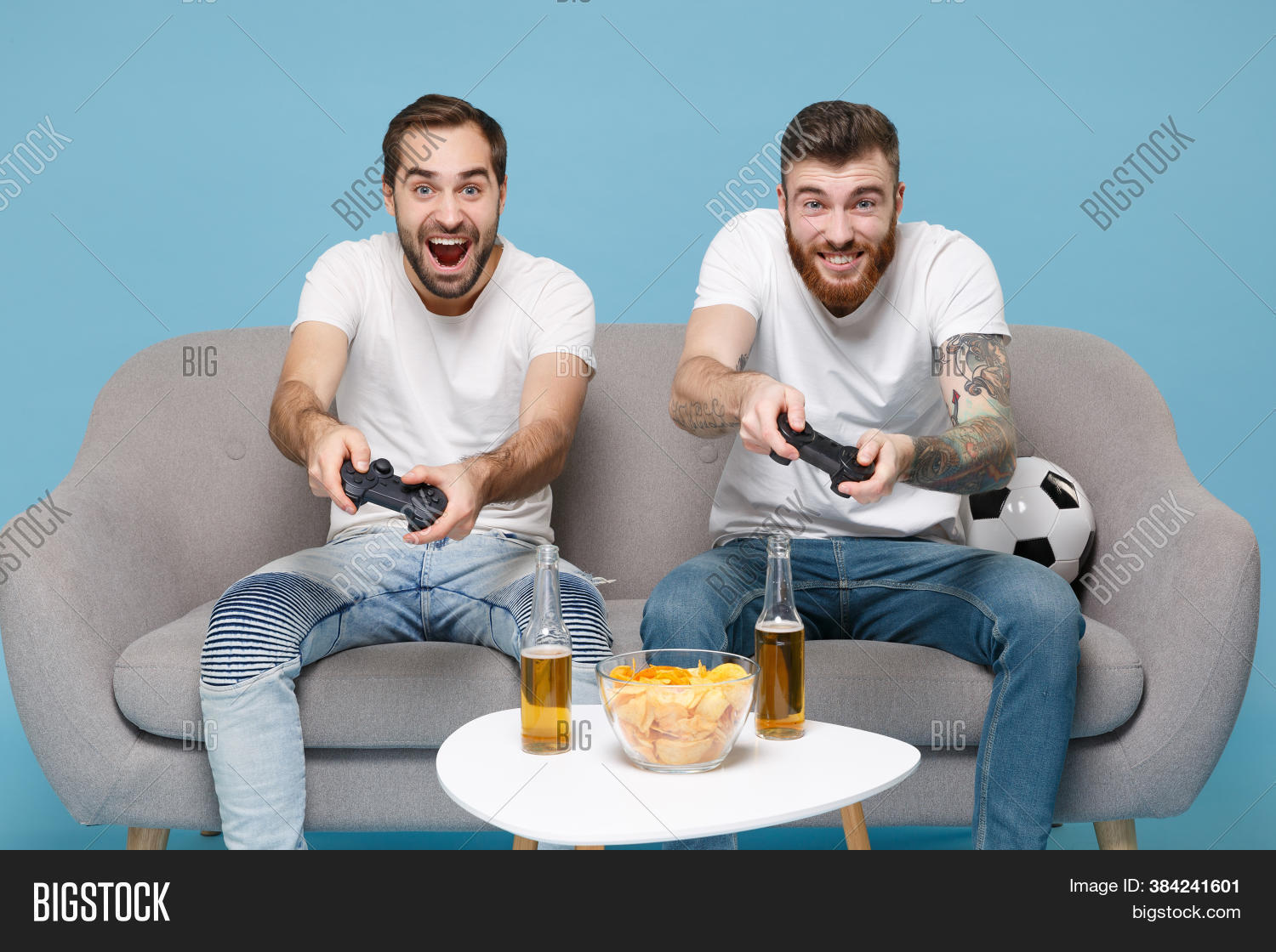 Cheerful Two Young Men Image & Photo (Free Trial) | Bigstock