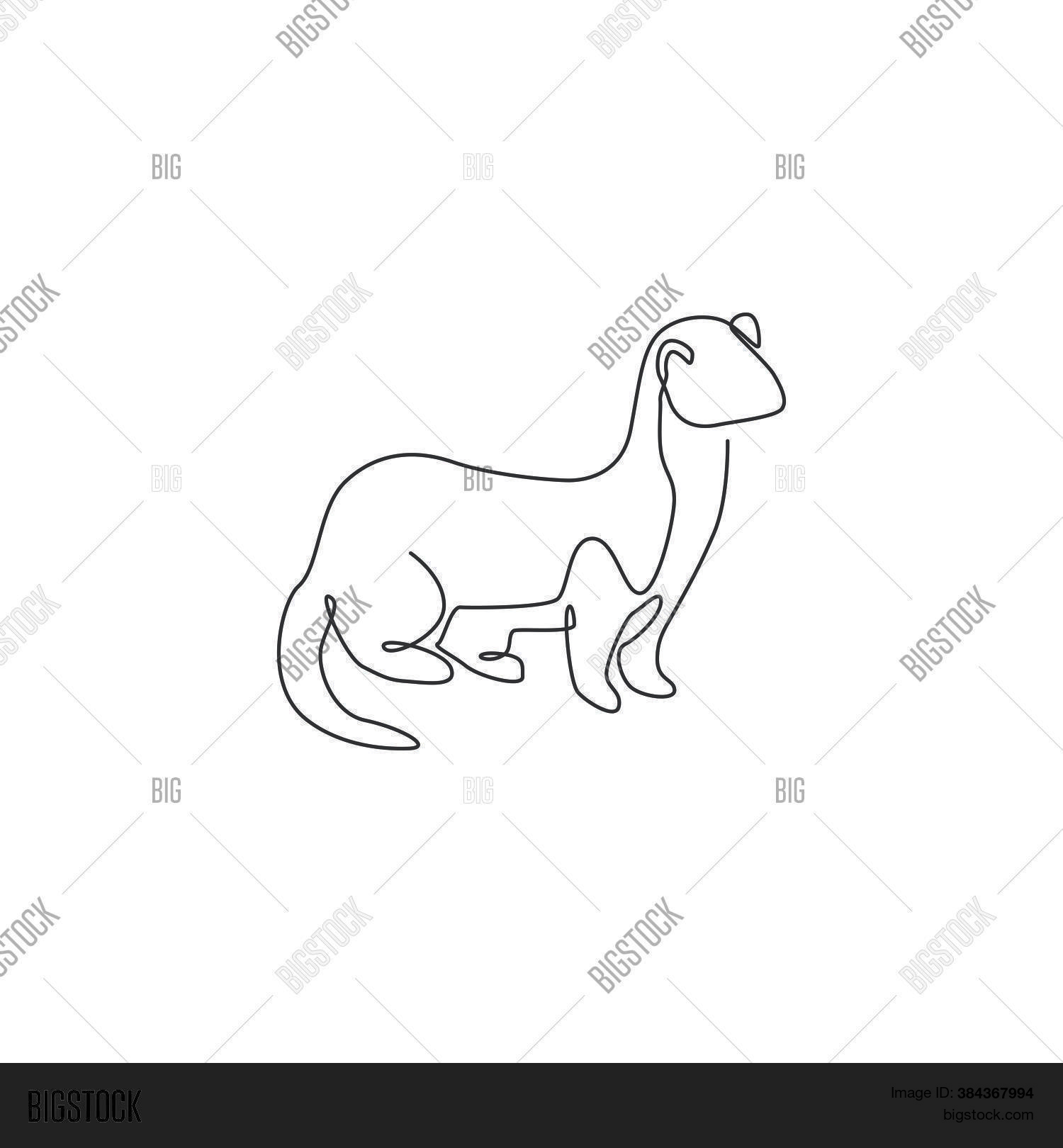Single Continuous Vector & Photo (Free Trial) | Bigstock