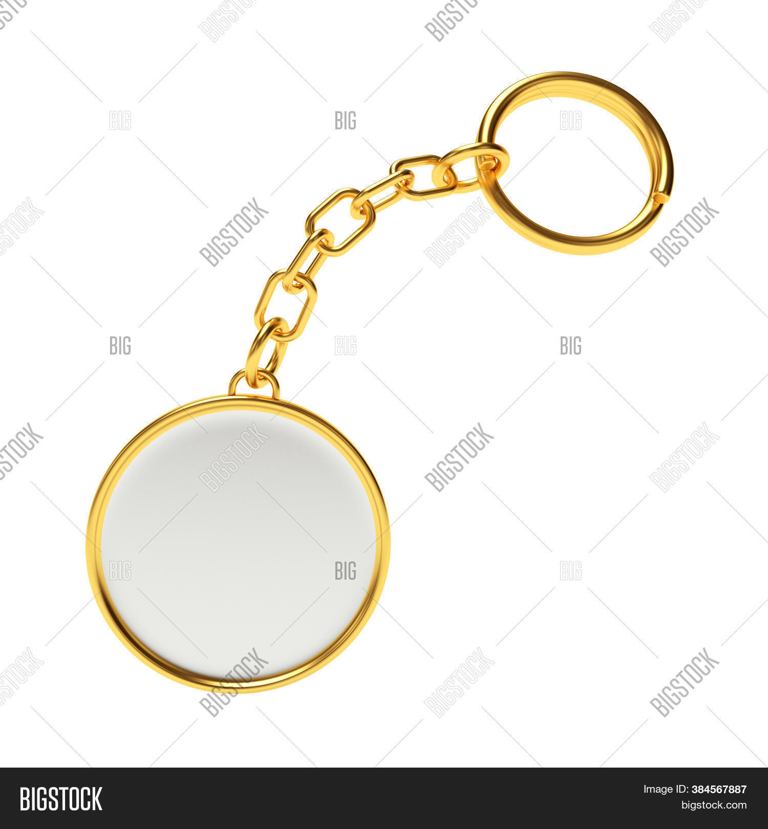 Blank Round Golden Key Image & Photo (Free Trial) | Bigstock