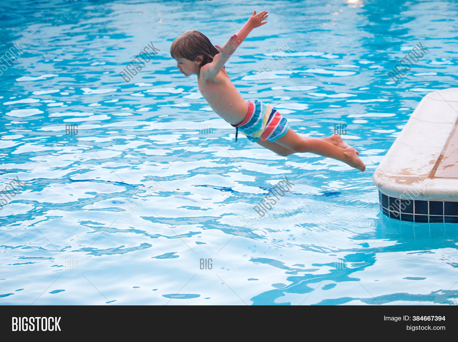 Kids Jumping Pool. Image & Photo (Free Trial) | Bigstock