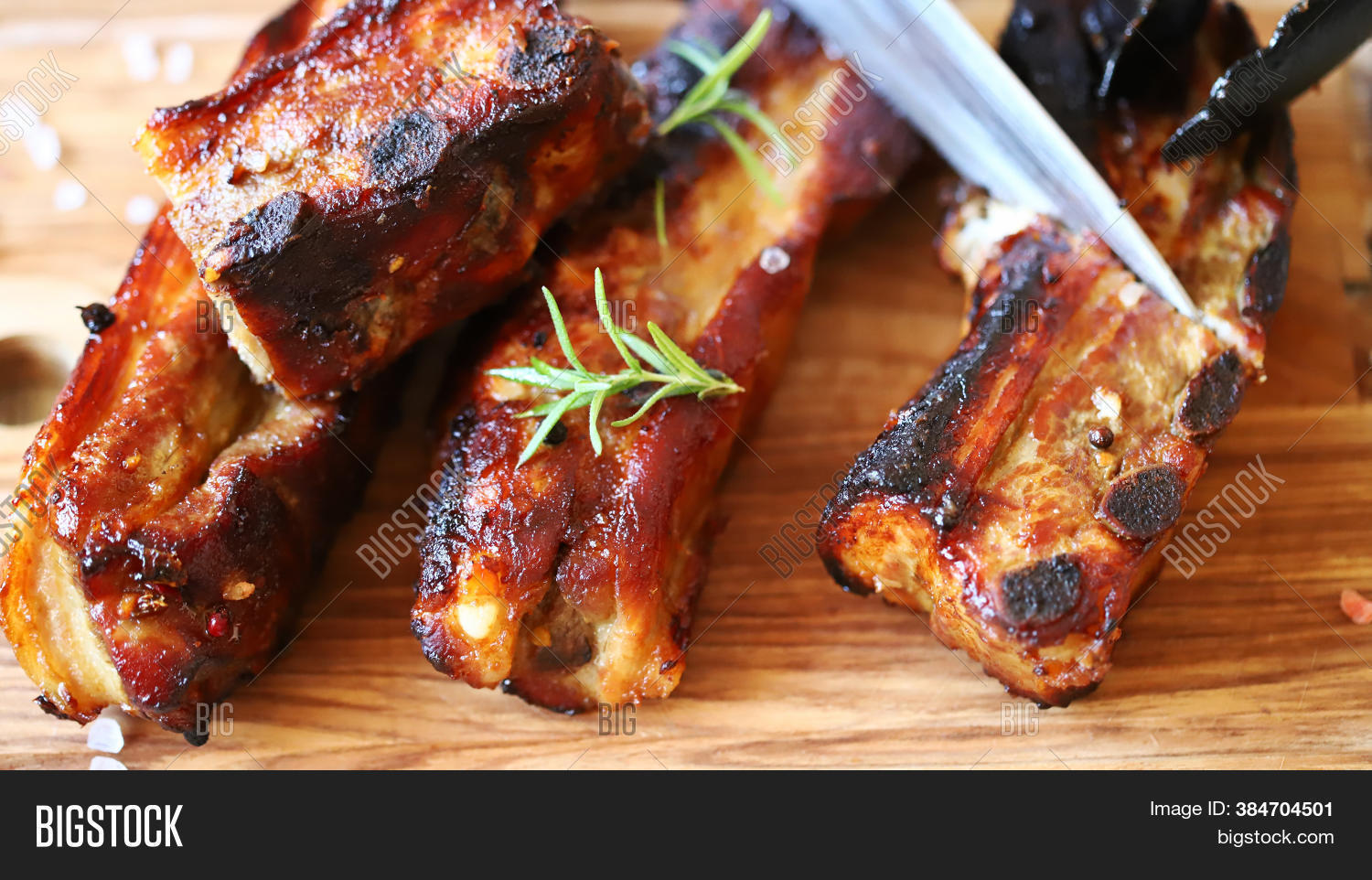 Appetizing Bbq Ribs. Image & Photo (Free Trial) | Bigstock