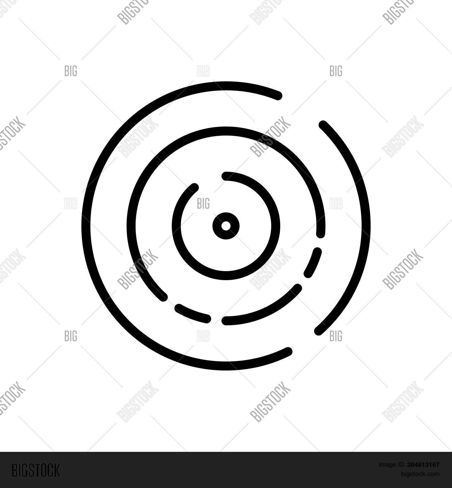Black Line Icon Vector & Photo (Free Trial) | Bigstock