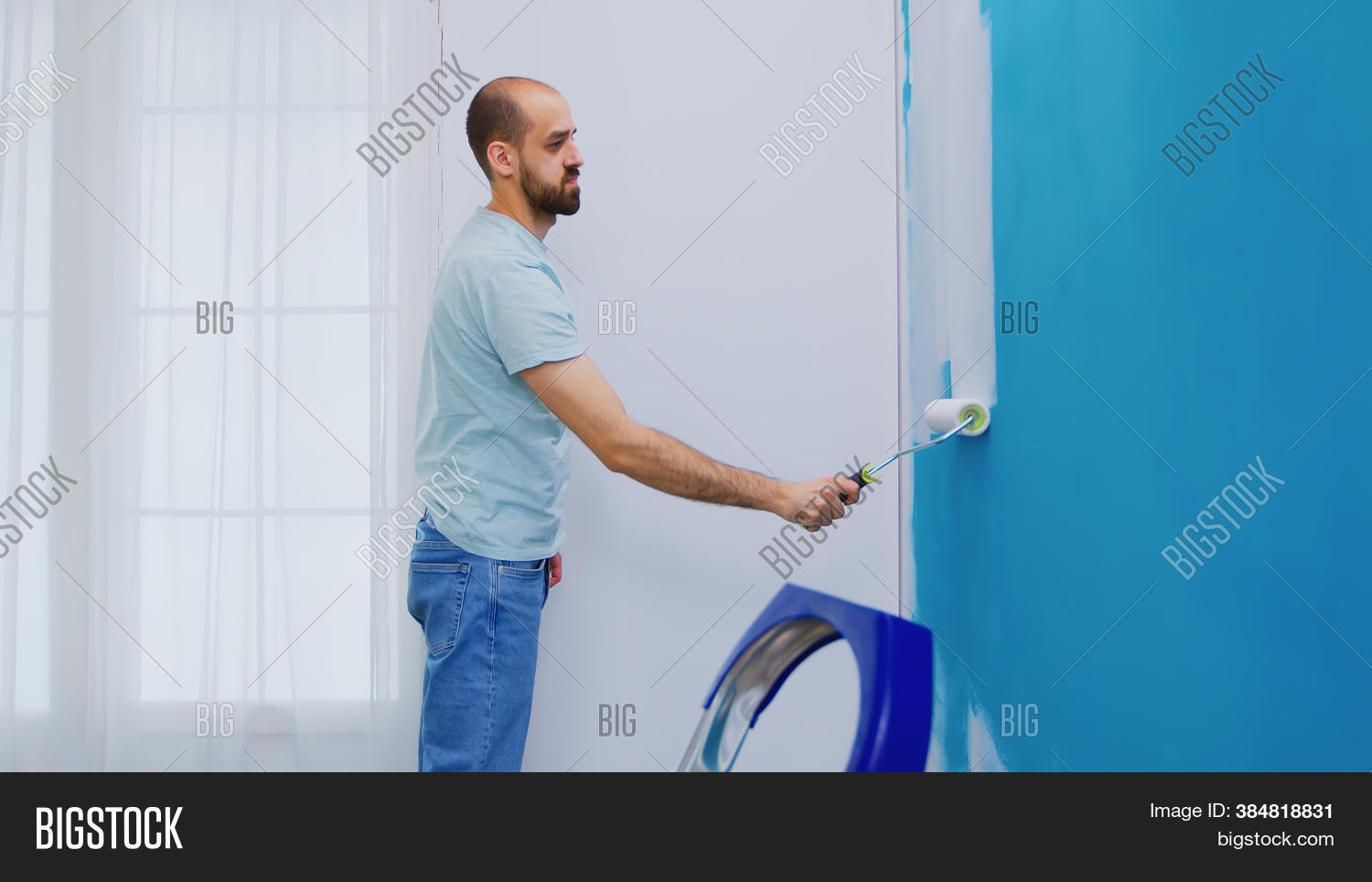 Applying White Paint Image & Photo (Free Trial) | Bigstock