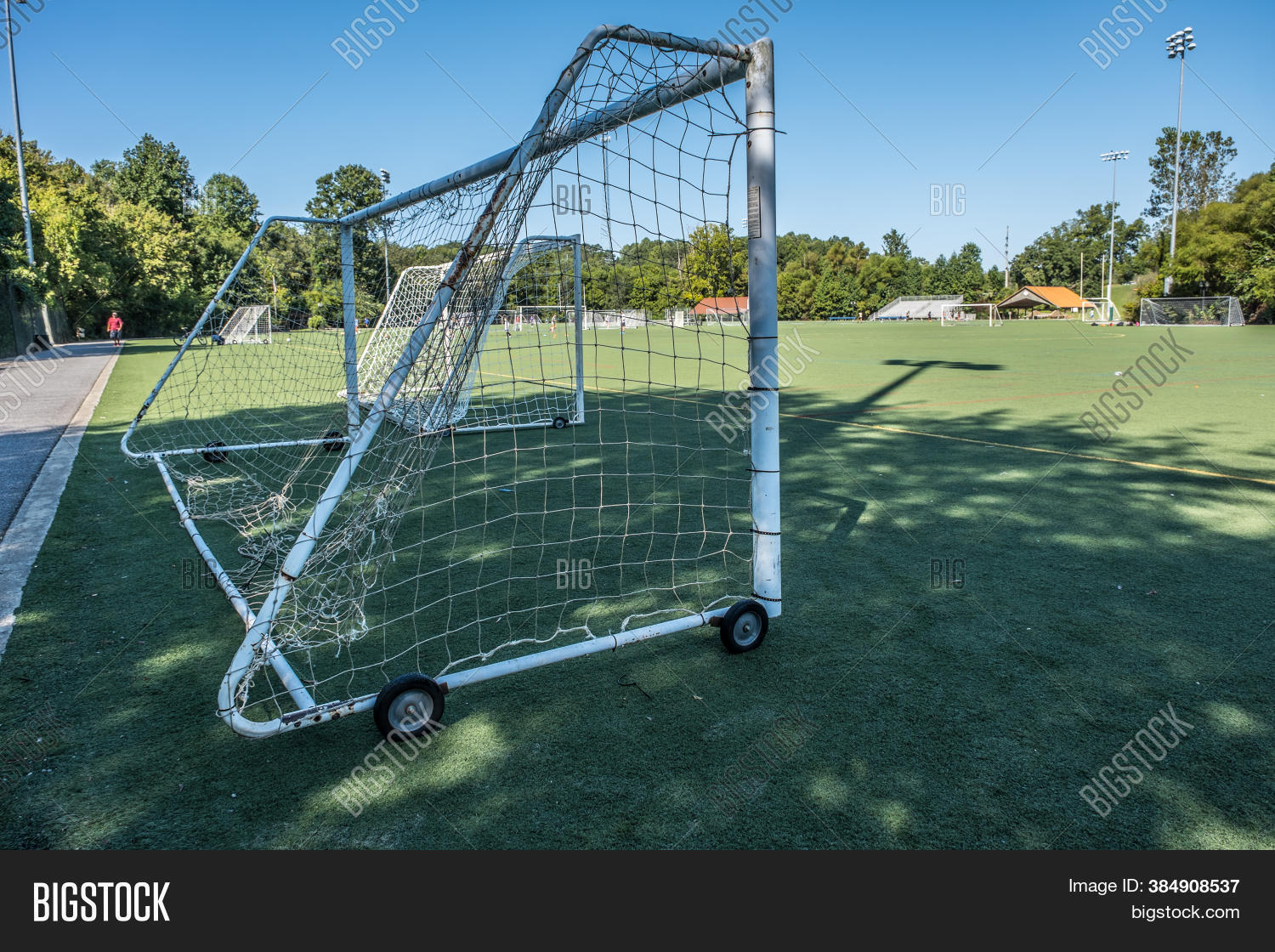 Empty Large Soccer Net Image & Photo (Free Trial) | Bigstock