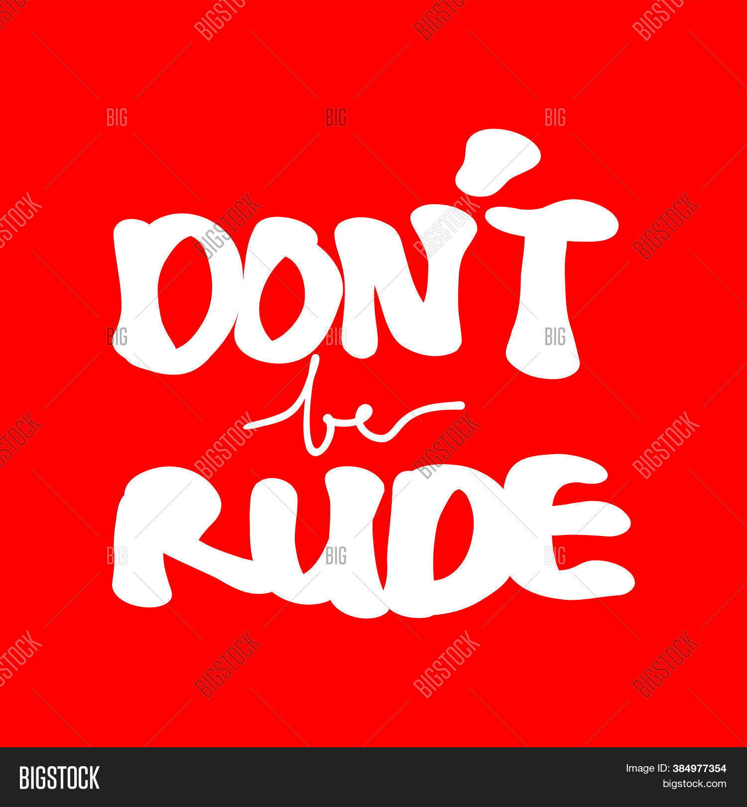 Do Not Be Rude Hand Image & Photo (Free Trial) | Bigstock