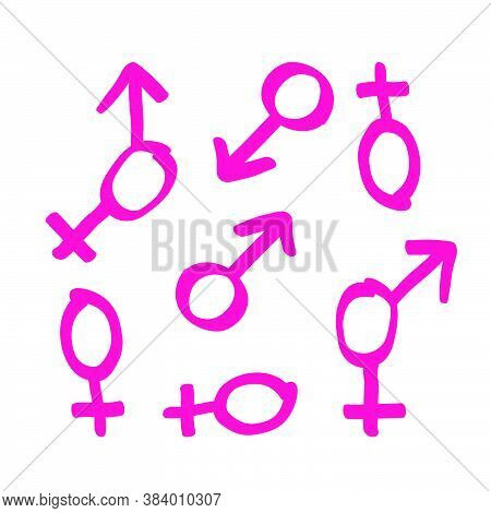Hand Drawn Gender Vector & Photo (Free Trial) | Bigstock