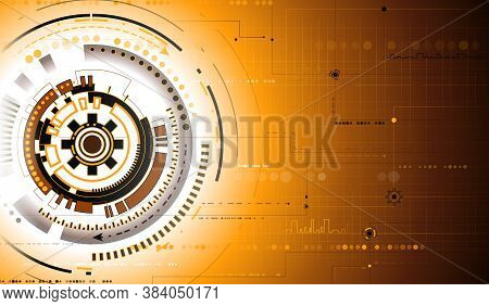 Gold Tech Background Vector & Photo (Free Trial) | Bigstock
