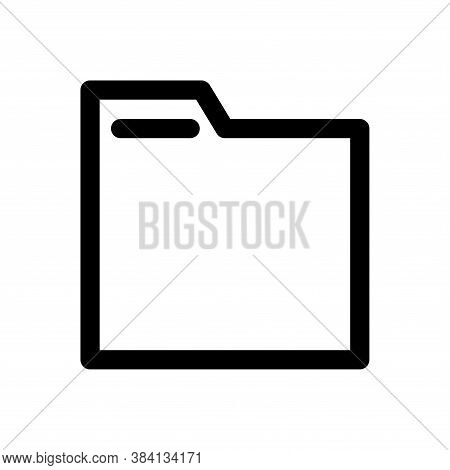 Folder Icon Outline Vector & Photo (Free Trial) | Bigstock