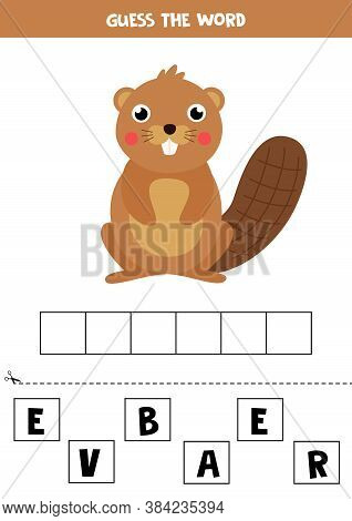 Spell Word Beaver. Vector & Photo (Free Trial) | Bigstock