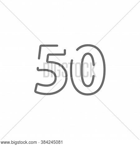 50 Number Line Design Vector & Photo (Free Trial) | Bigstock