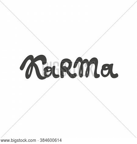 Karma. Vector Hand Vector & Photo (Free Trial) | Bigstock
