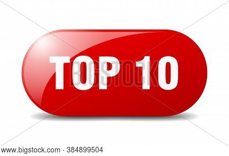 Top 10 Button. Top 10 Vector & Photo (Free Trial) | Bigstock