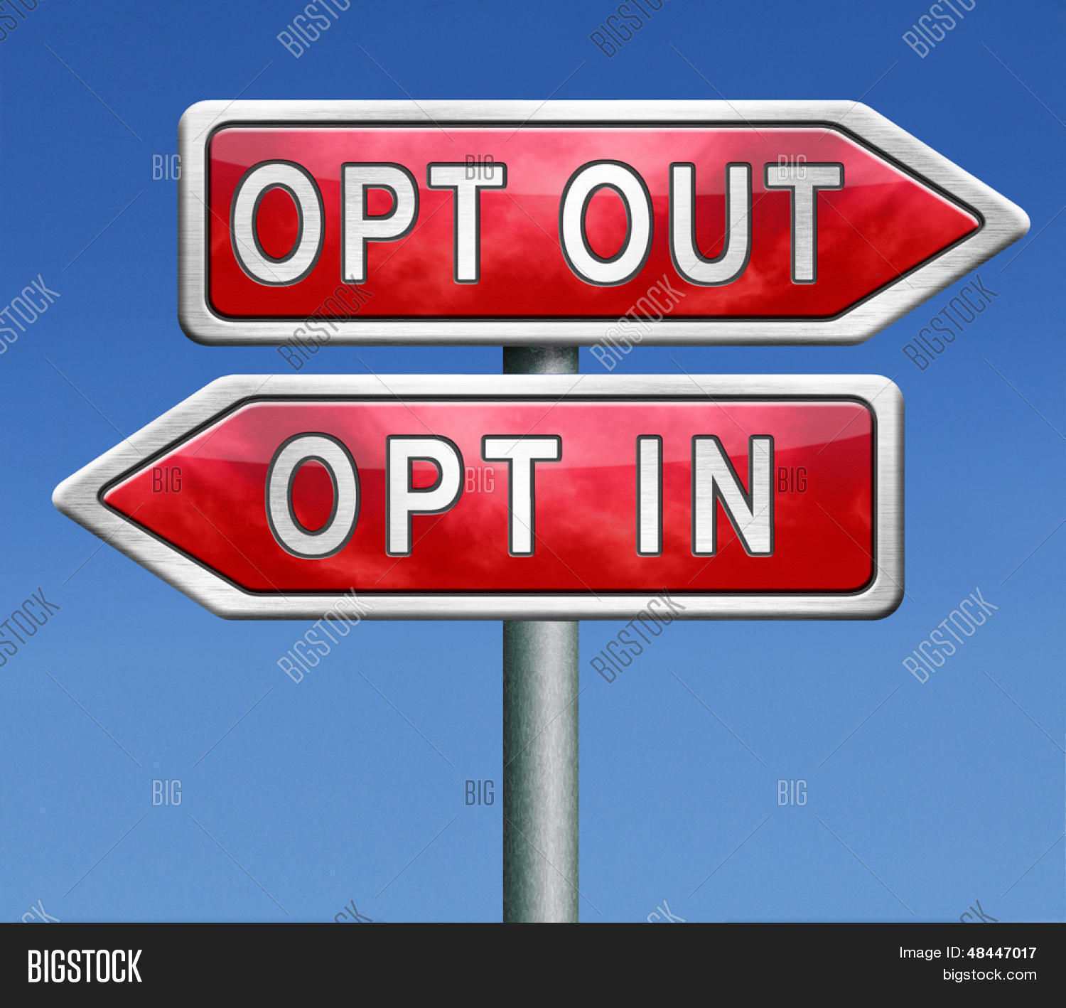 Opt Opting Out Yes No Image & Photo (Free Trial) | Bigstock