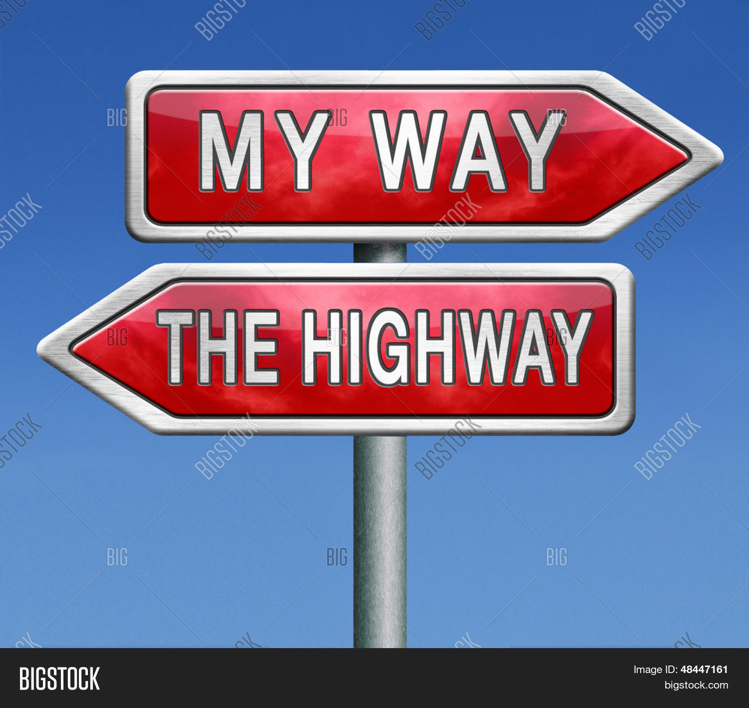 My Way No Way Take Image & Photo (Free Trial) | Bigstock