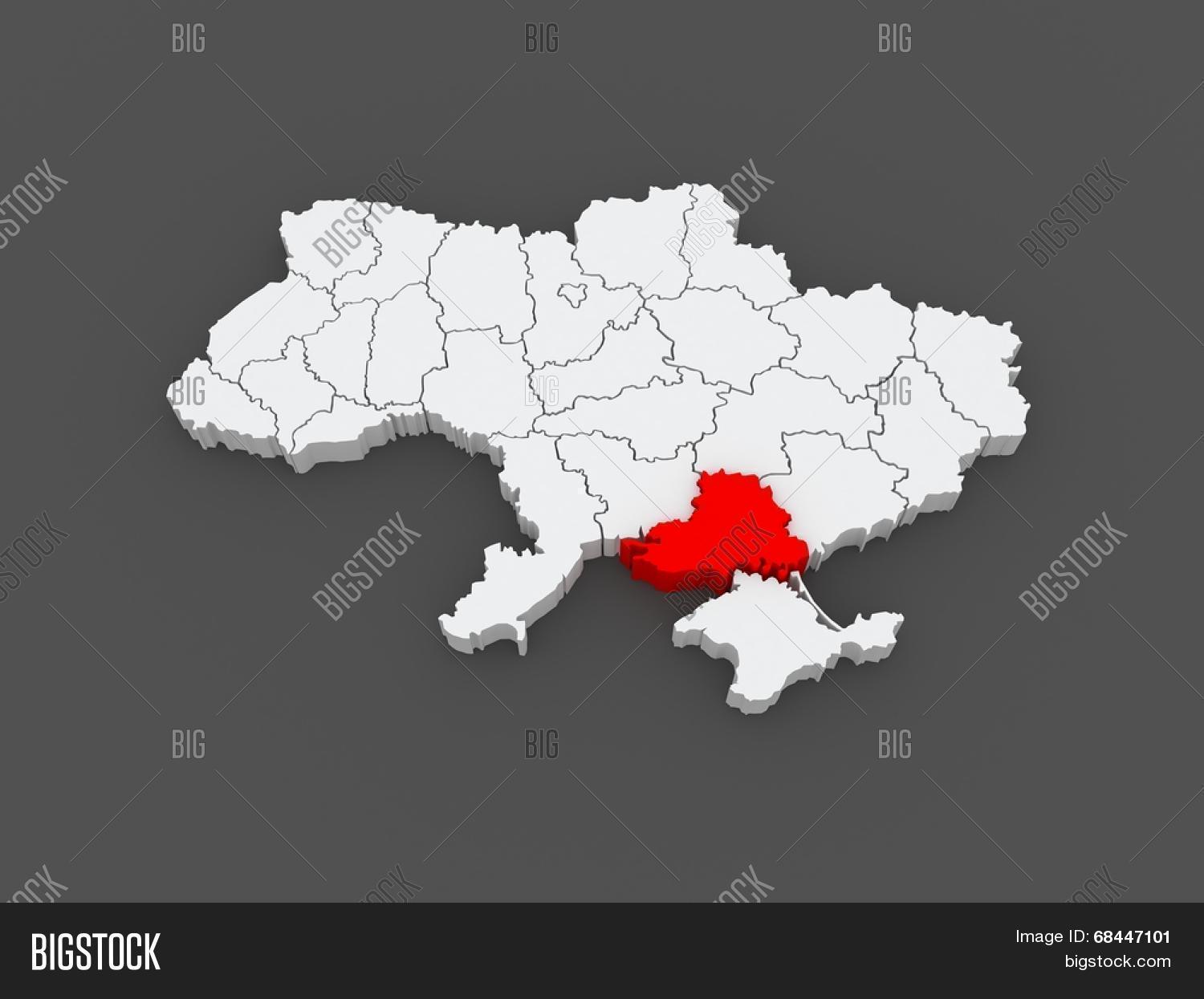 Map Kherson Region. Image & Photo (Free Trial) | Bigstock
