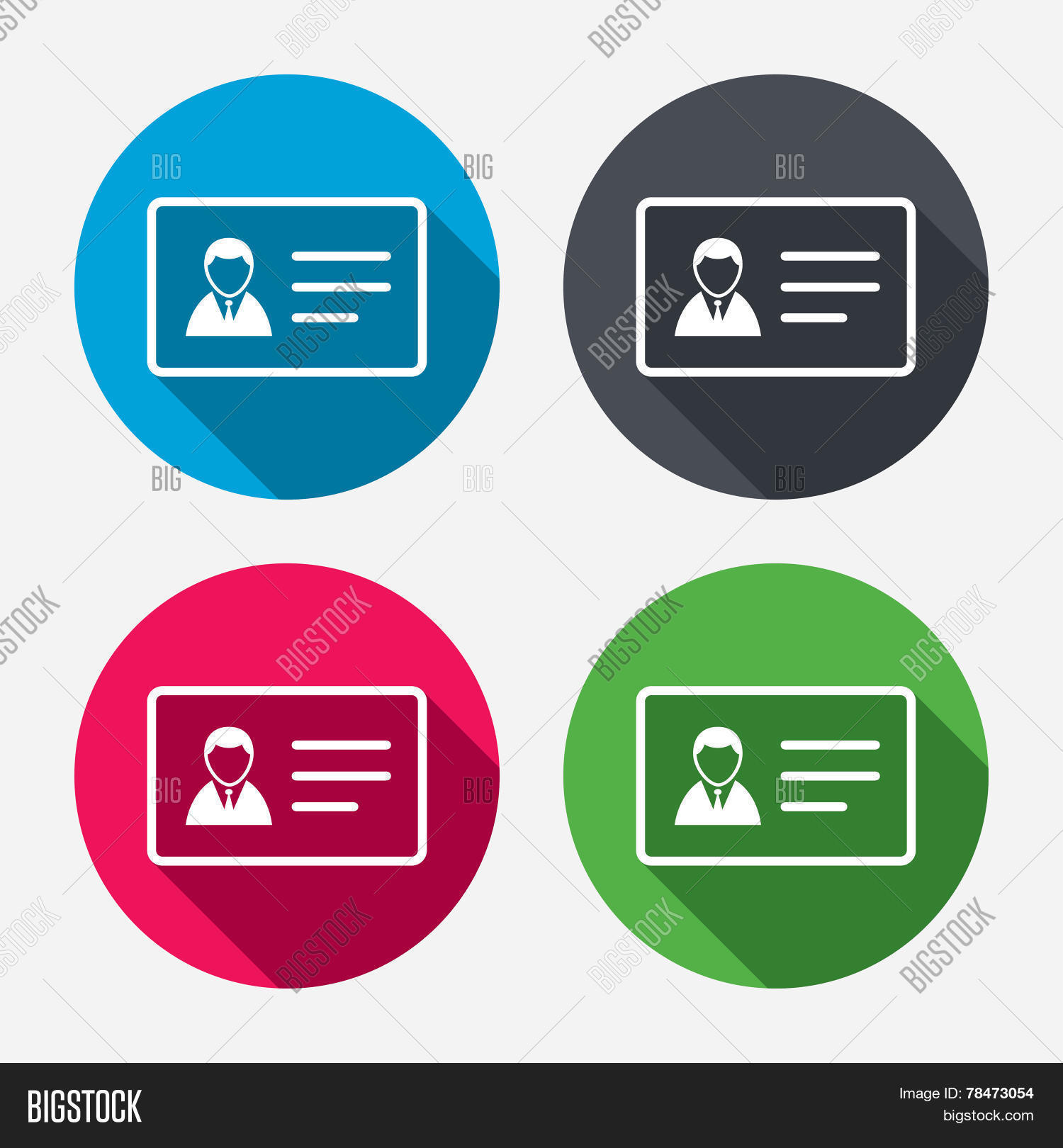 ID Card Sign Icon. Vector & Photo (Free Trial) | Bigstock