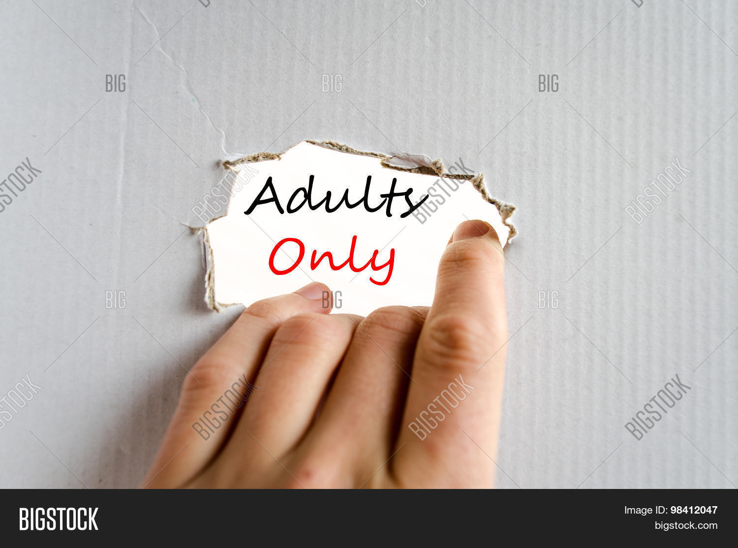 Adults Only Text Image & Photo (Free Trial) | Bigstock