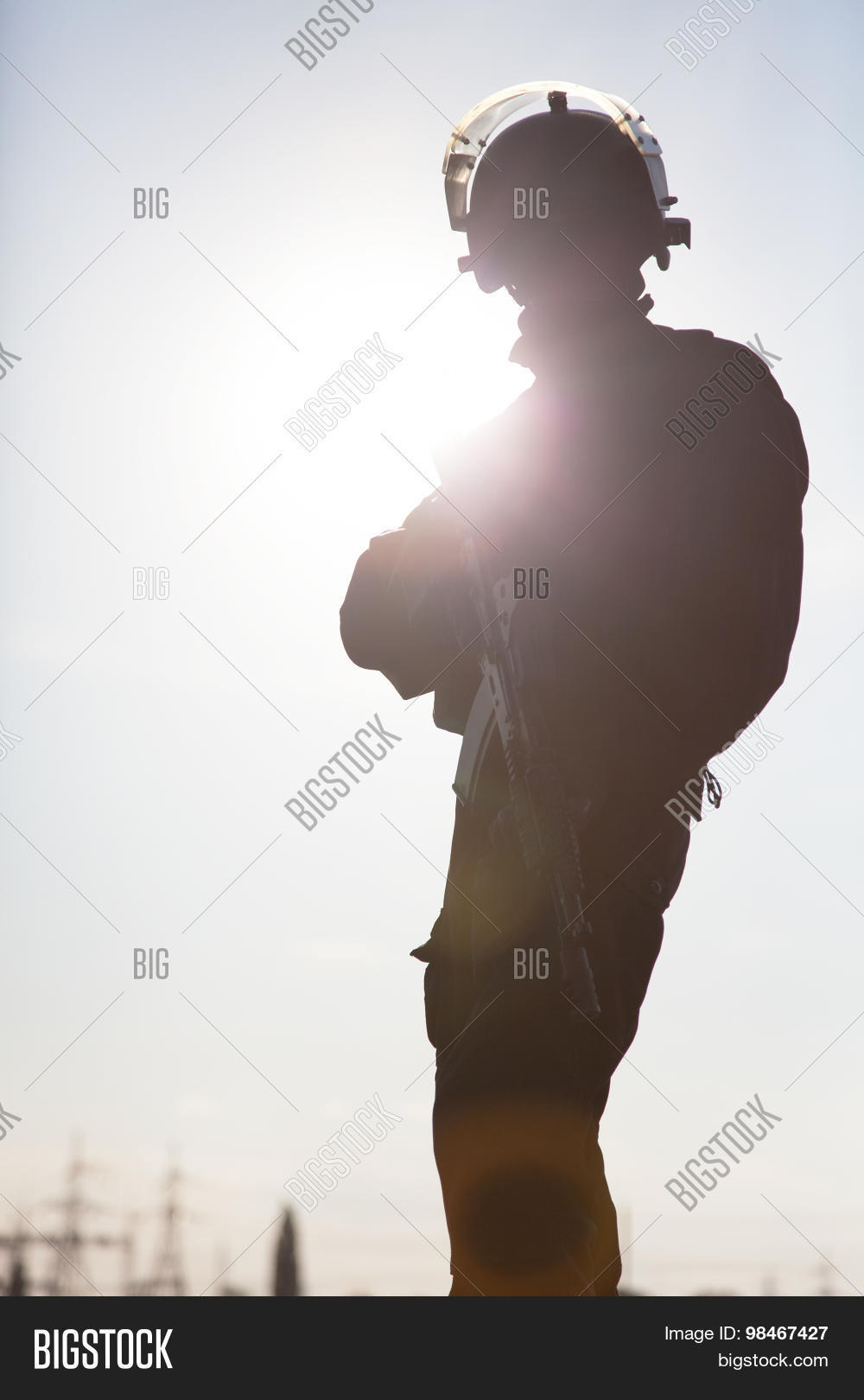 Silhouette Soldier Image & Photo (Free Trial) | Bigstock
