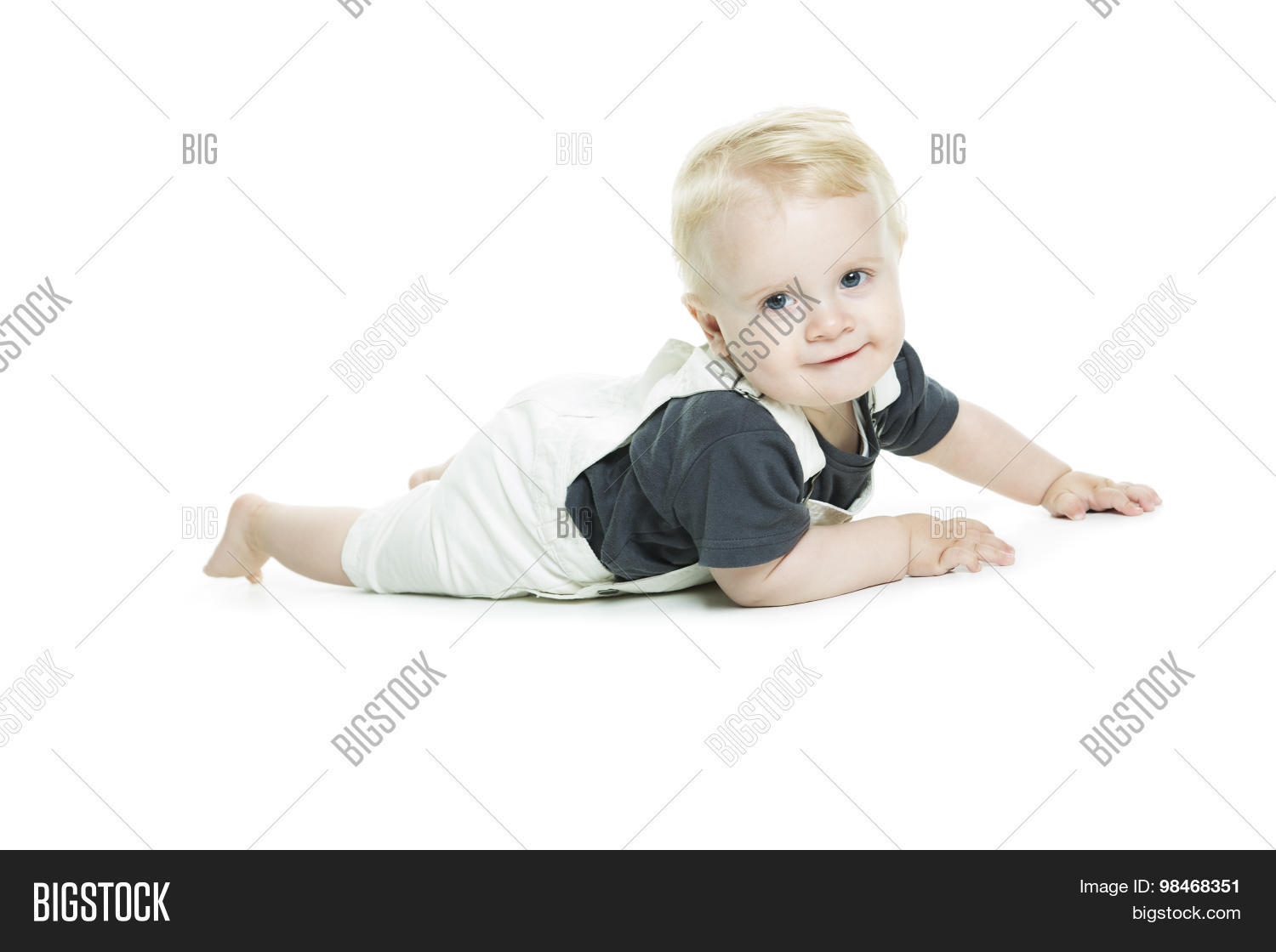 Cute Baby Big Blue Image & Photo (Free Trial) | Bigstock