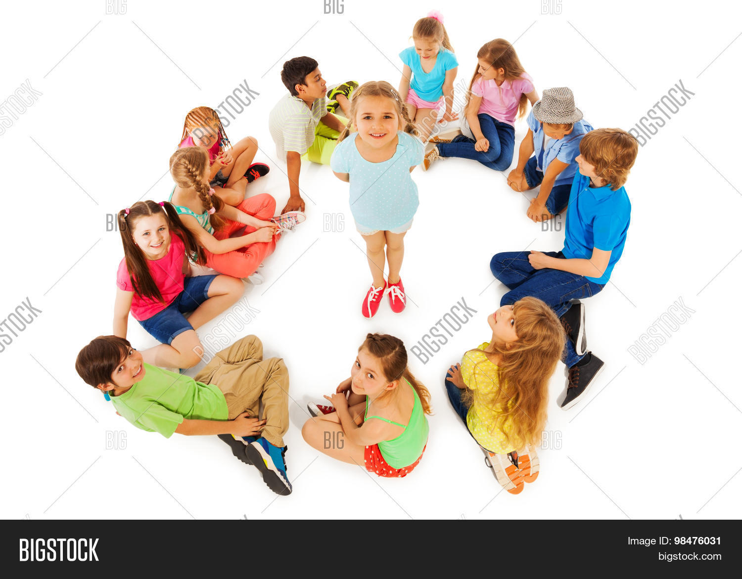 Little Girl Circle Image & Photo (Free Trial) | Bigstock