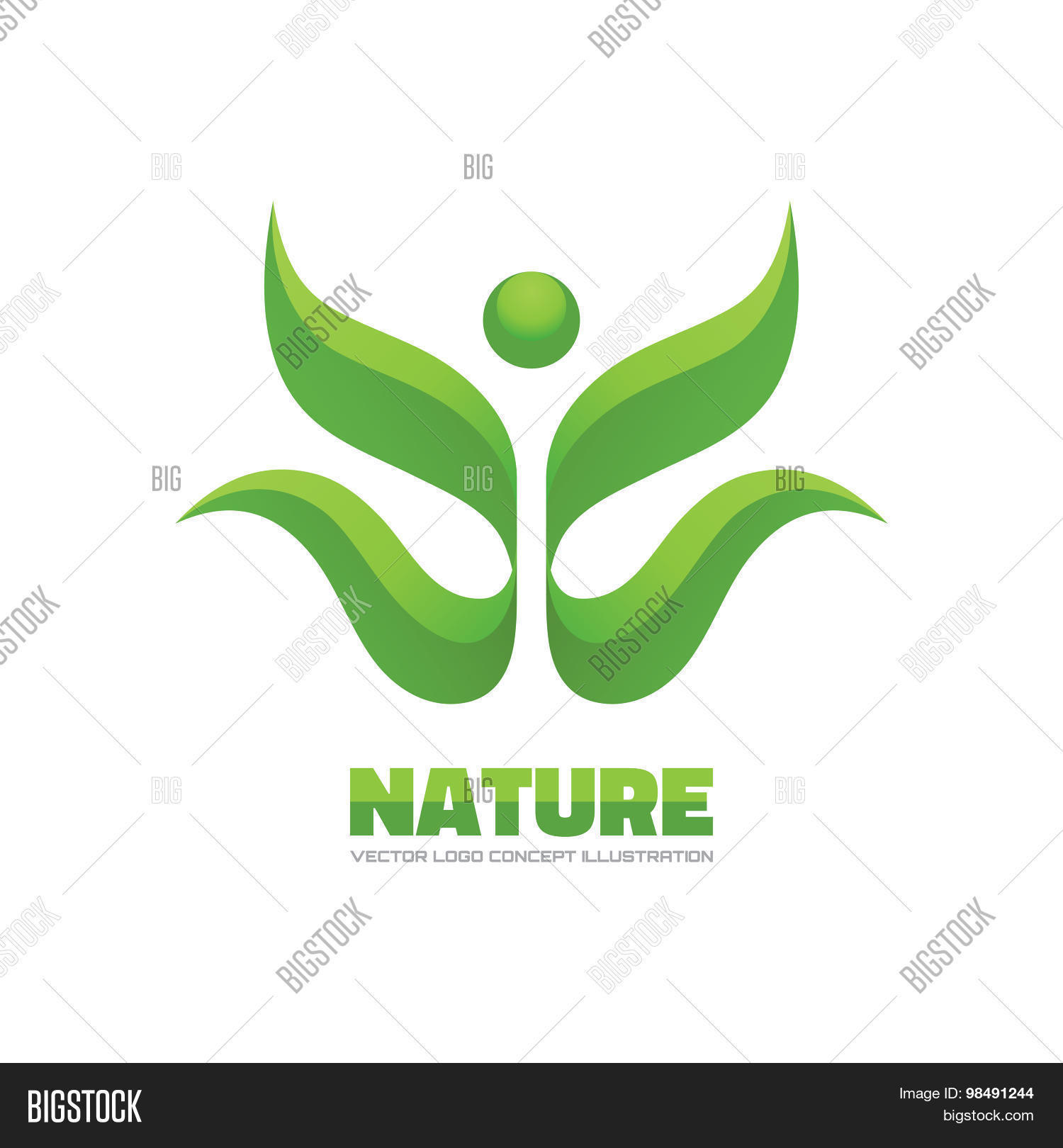 Nature - Vector Logo Vector & Photo (Free Trial) | Bigstock