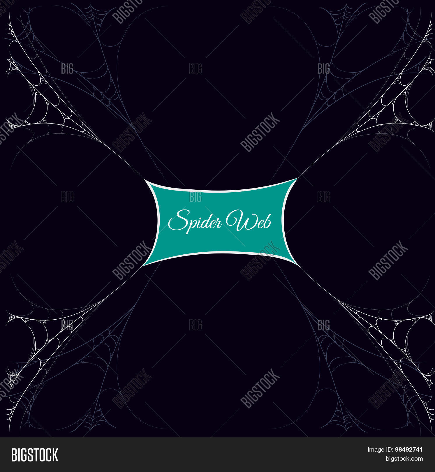 Spider Web Frame Vector & Photo (Free Trial) | Bigstock