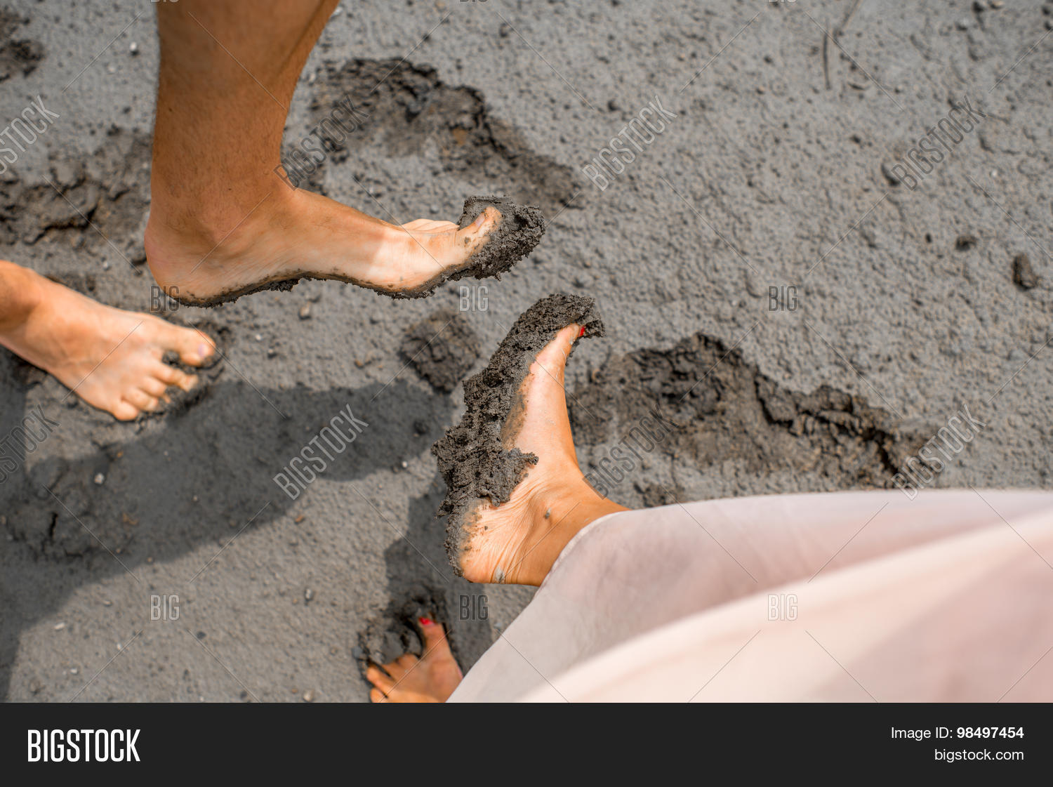 Couple's Feet Mud Image & Photo (Free Trial) | Bigstock