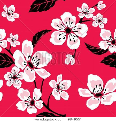 Seamless Sakura ( Vector & Photo (Free Trial) | Bigstock