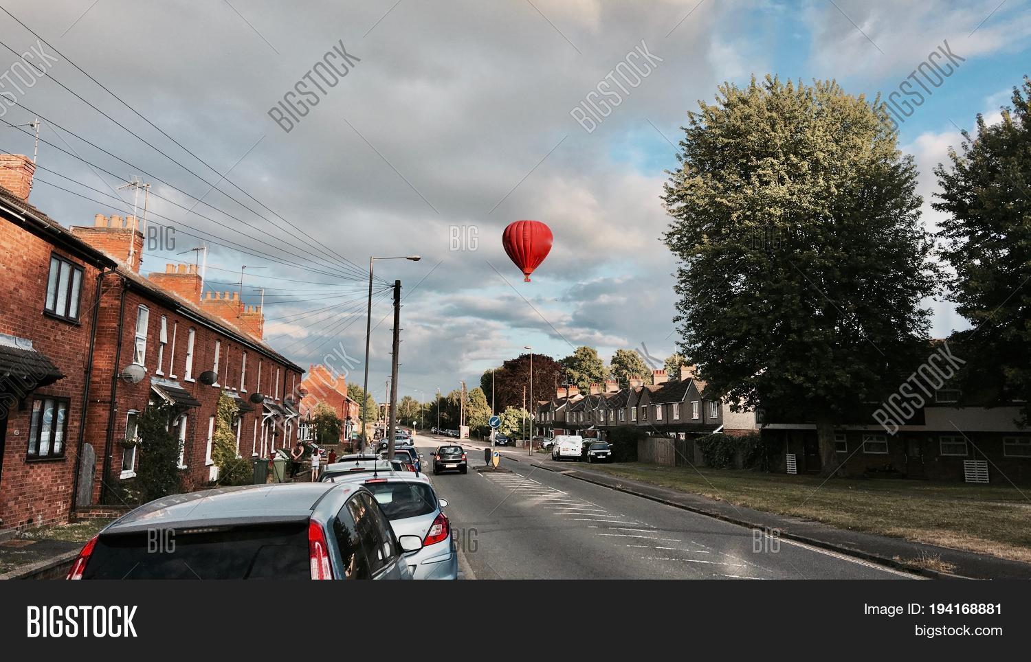 Red Balloon Over Road Image & Photo (Free Trial) | Bigstock