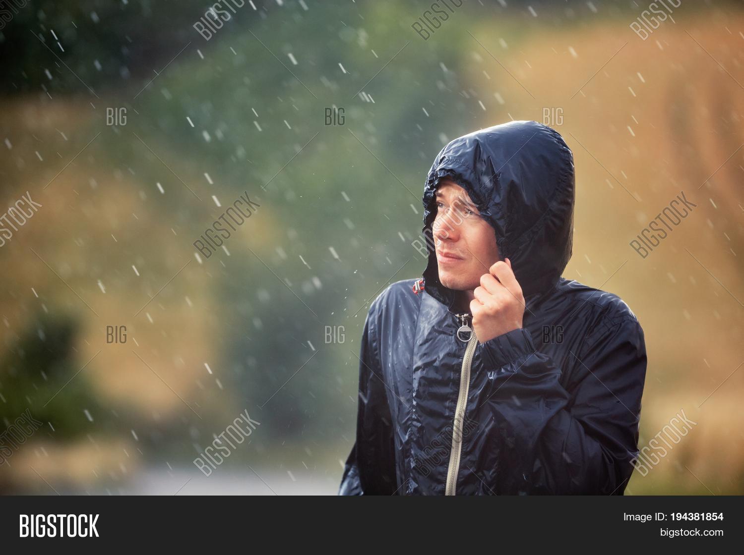 Man Dog Heavy Rain Image & Photo (Free Trial) | Bigstock