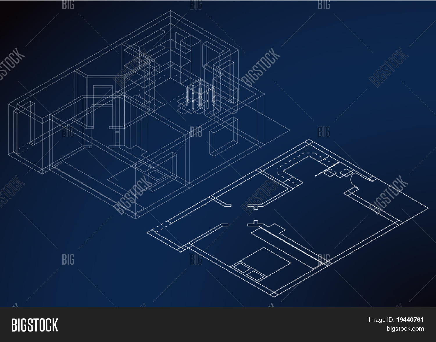 Architectural Plan Vector & Photo (Free Trial) | Bigstock