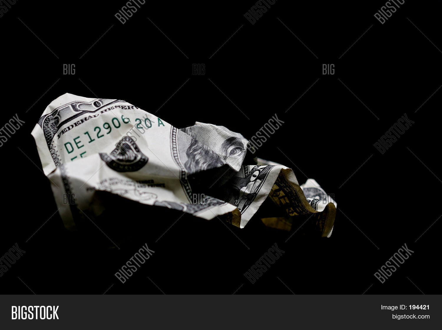 Crumpled Hundred Image & Photo (Free Trial) | Bigstock