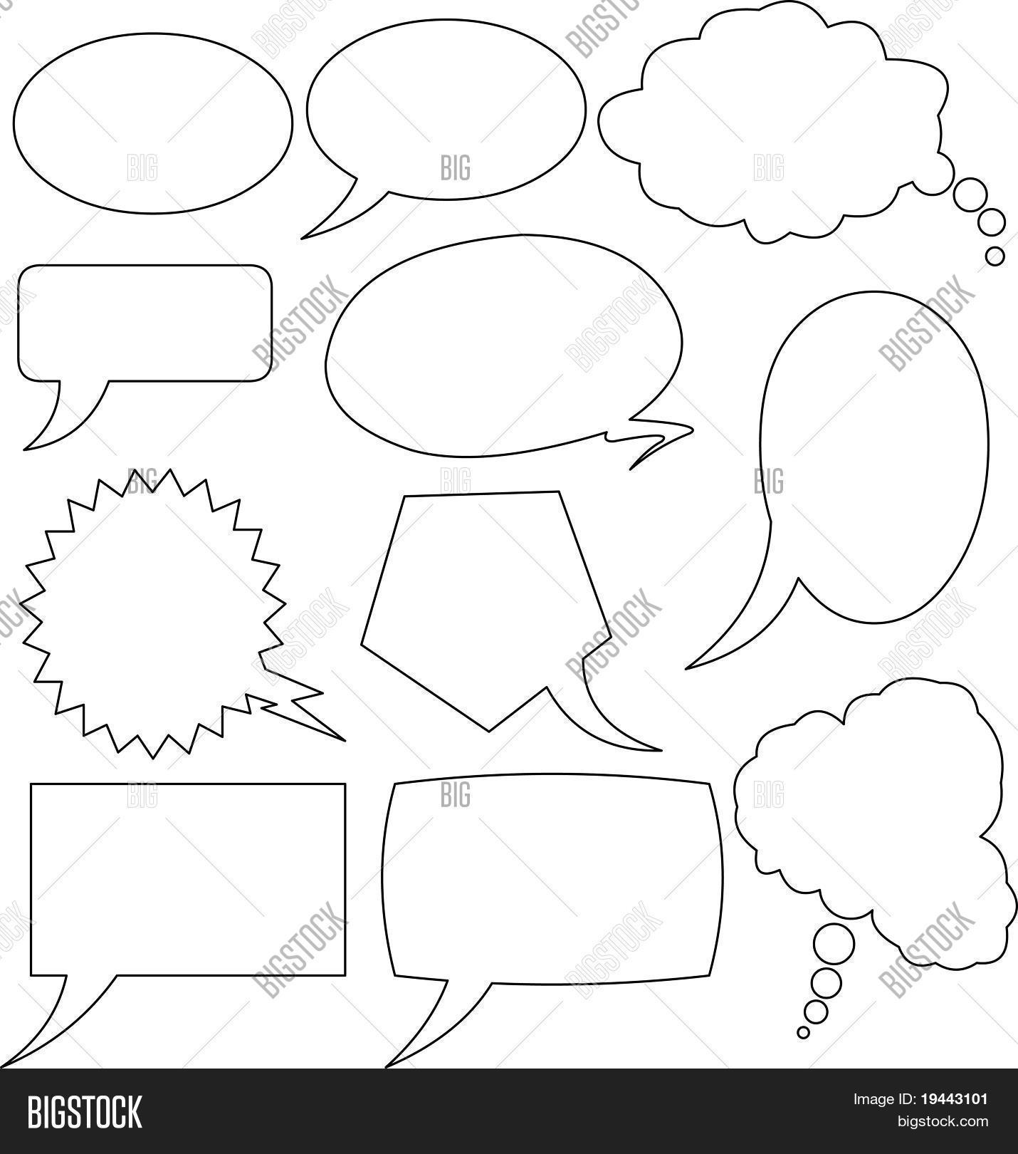Comic Bubbles ( Eps Image & Photo (Free Trial) | Bigstock